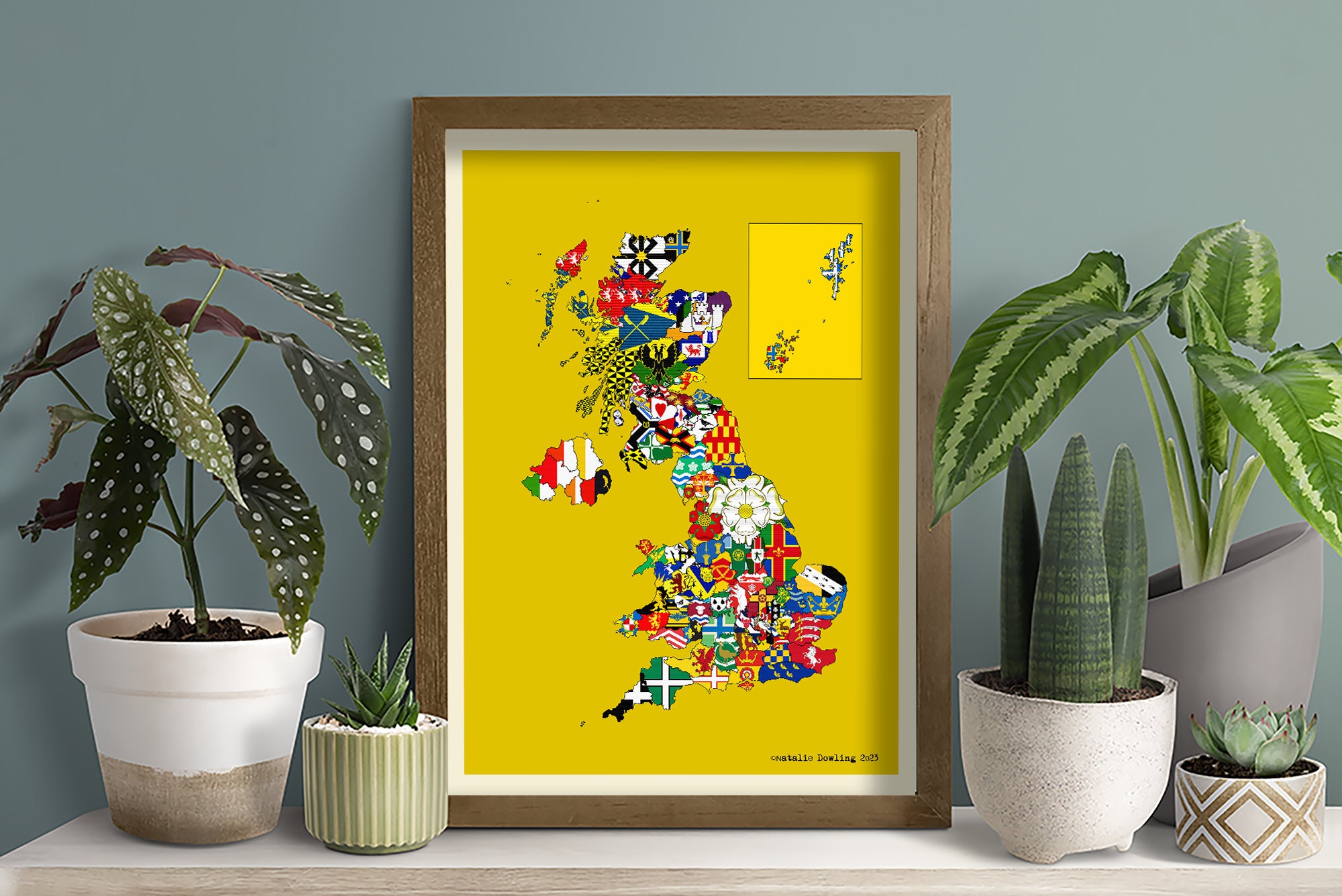 NEW EDITION UK County Flags Limited Edition Giclée Print in Standard ...