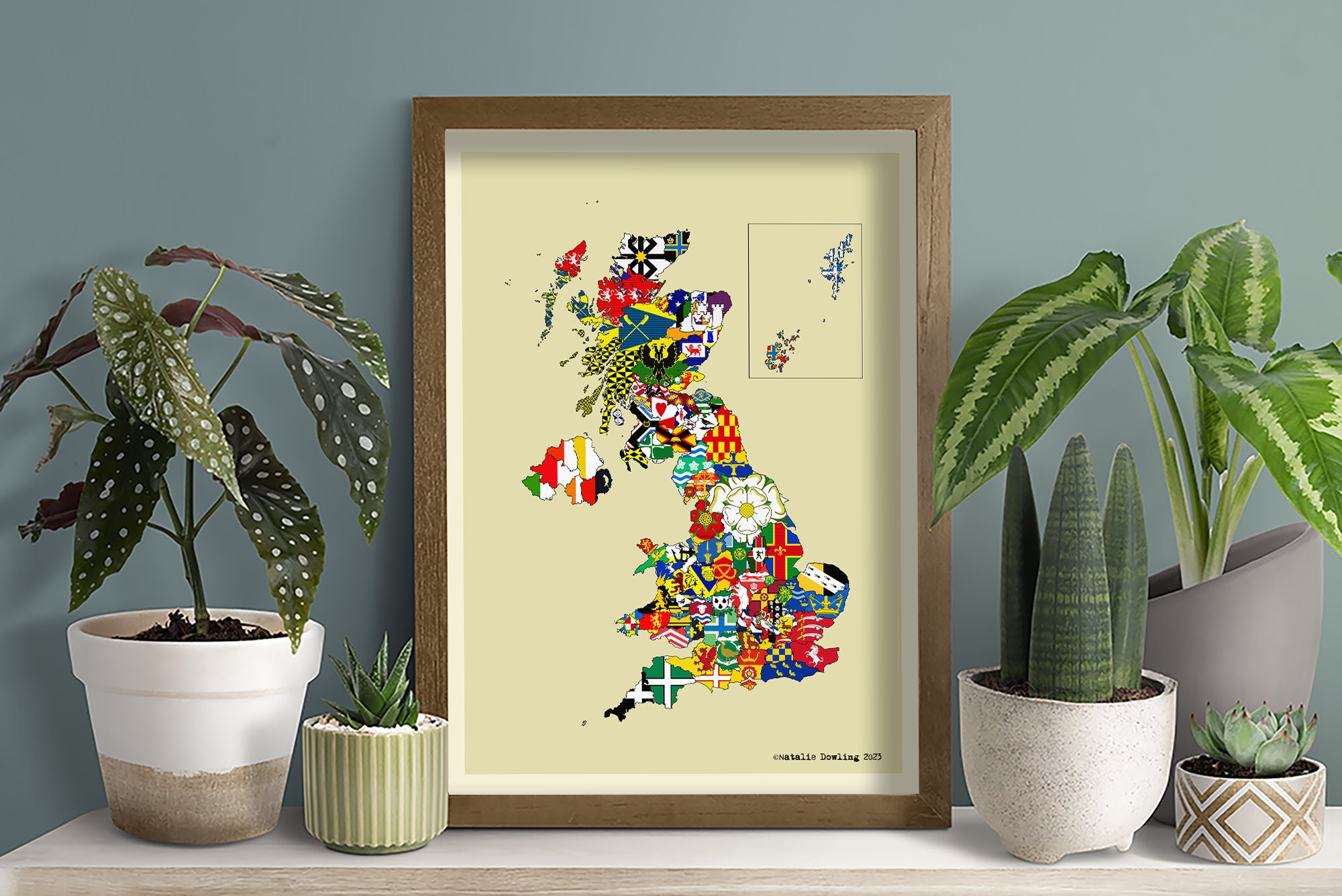 NEW EDITION UK County Flags Limited Edition Giclée Print in Standard ...
