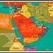 Middle Eastern/near Eastern Countries and Major Cities Map Giclée Print ...