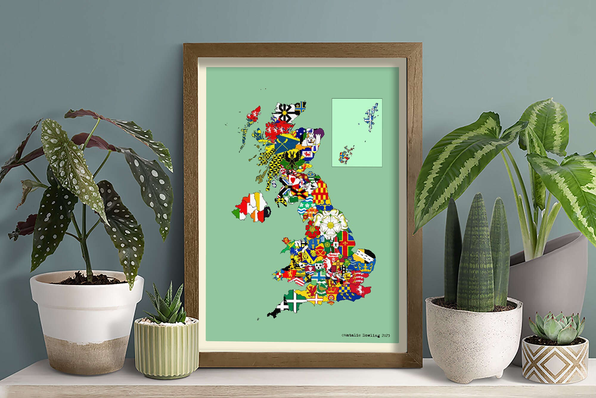 NEW EDITION UK County Flags Limited Edition Giclée Print in Standard ...