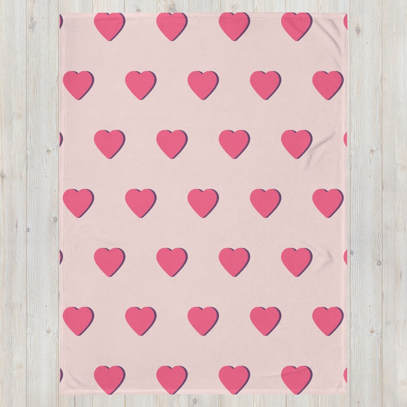 Valentine Heart Throw Blanket - Etsy