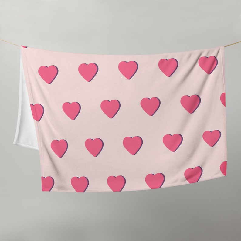 Valentine Heart Throw Blanket - Etsy