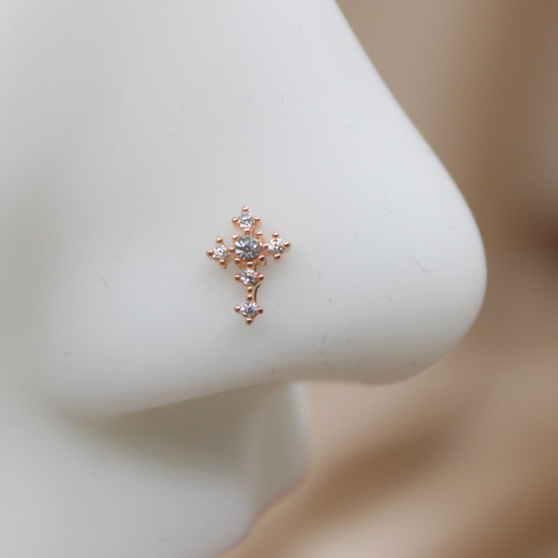 Rose Gold Nose Ring - Etsy
