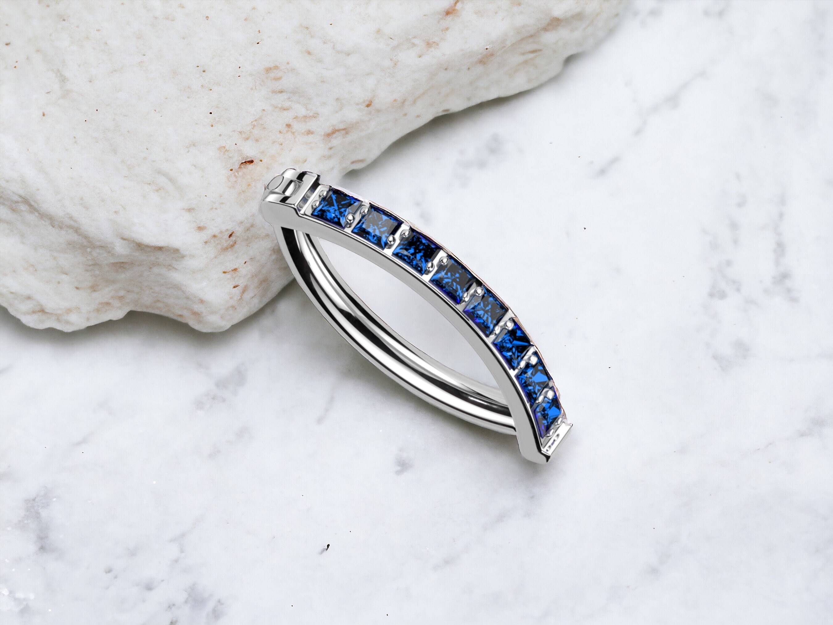 NEW Titanium Belly Clicker Ring, Dainty Minimal Style Belly Piercing ...