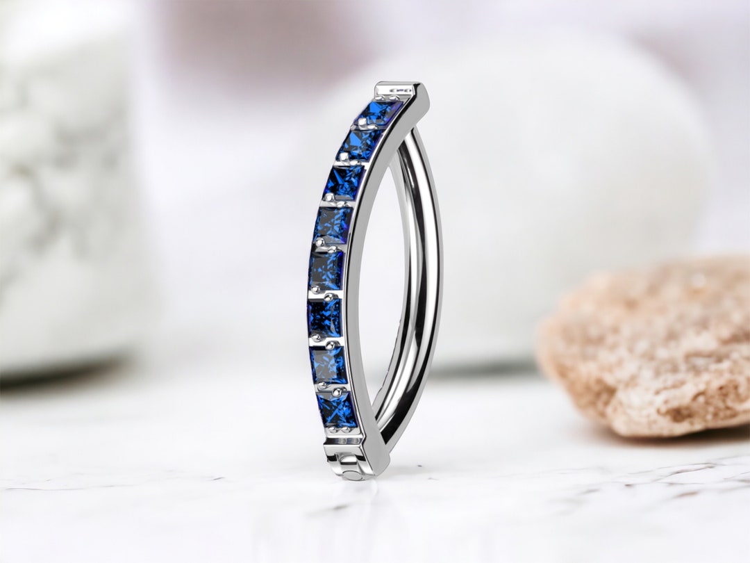 NEW • Titanium Belly Clicker Ring, Dainty Minimal Style Belly Piercing ...