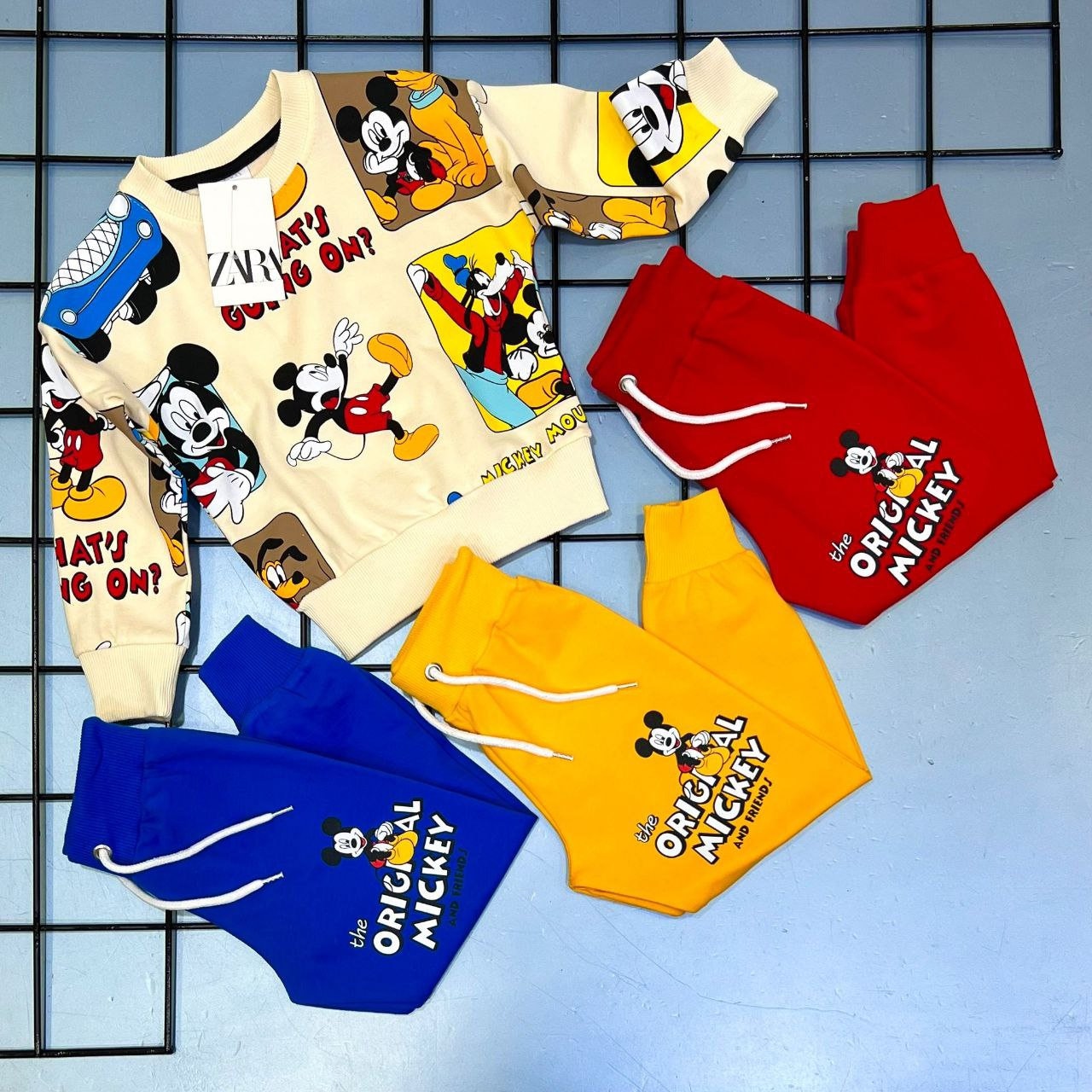 Mickey Mouse Boys Set: Toddler and Boy Child Outfit Sweatsuit Trendy ...