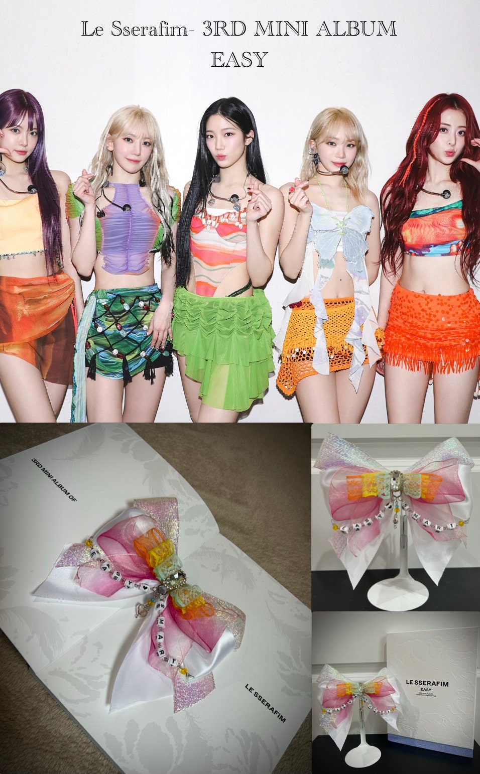 Le Sserafim Lightstick Bow - Etsy