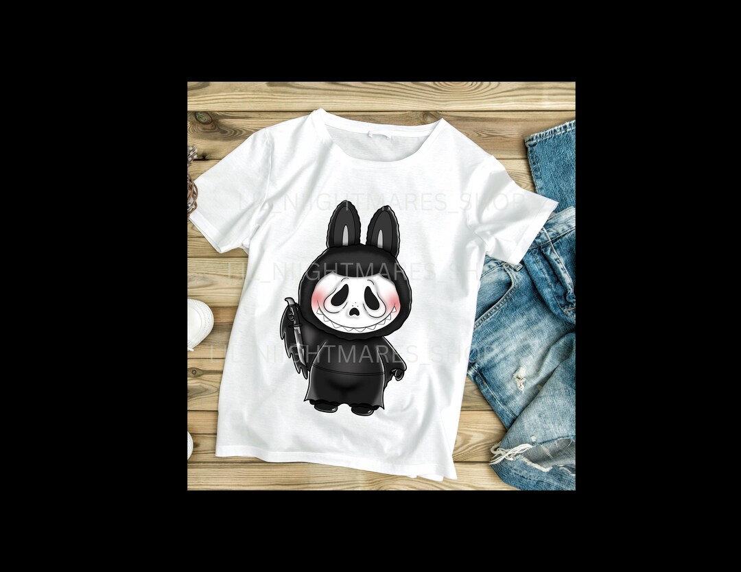 Labubu Ghost Face Adult Shirt - Etsy