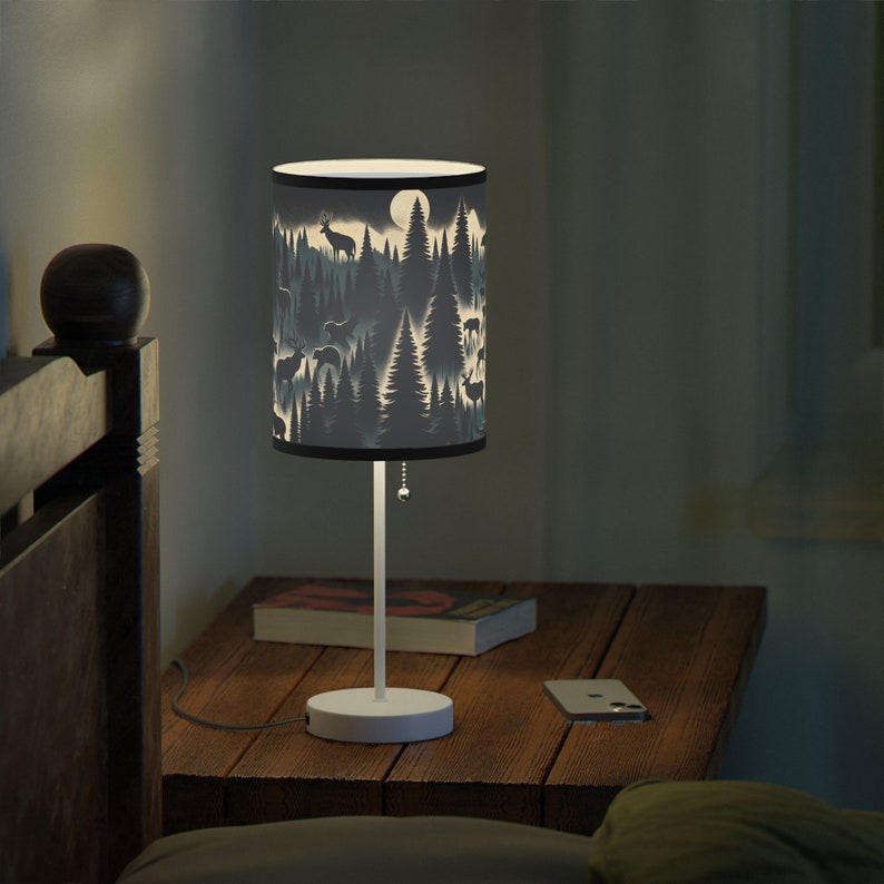 Forest Wildlife Lamp Desk Lamp, Table Lamp, Bedside Lamp, Decorative ...