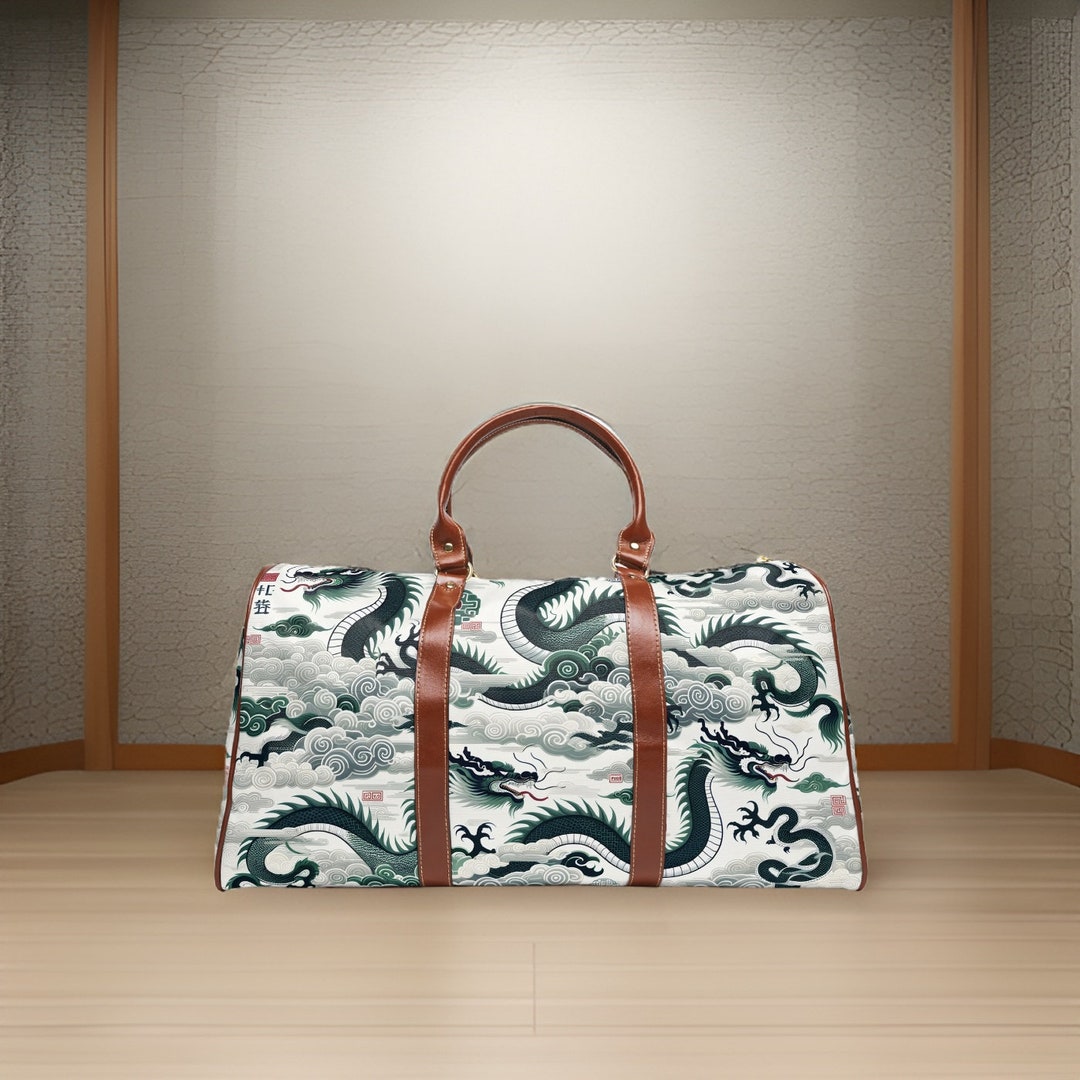 Green Chinese Dragon Travel Bag Dragon Bag, Year of the Dragon, Dragon ...