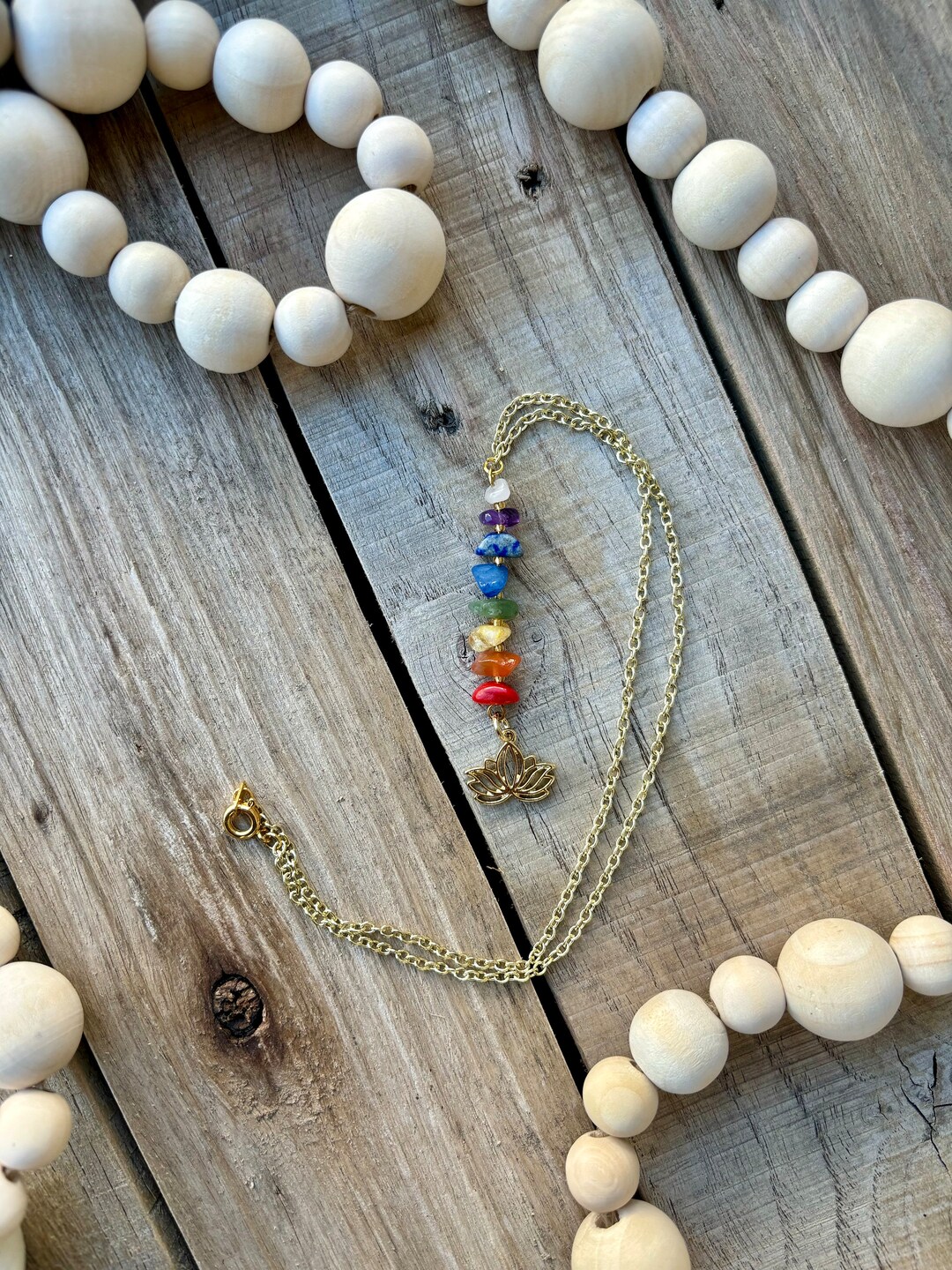 Lotus Necklace and Seven Chakras - Etsy