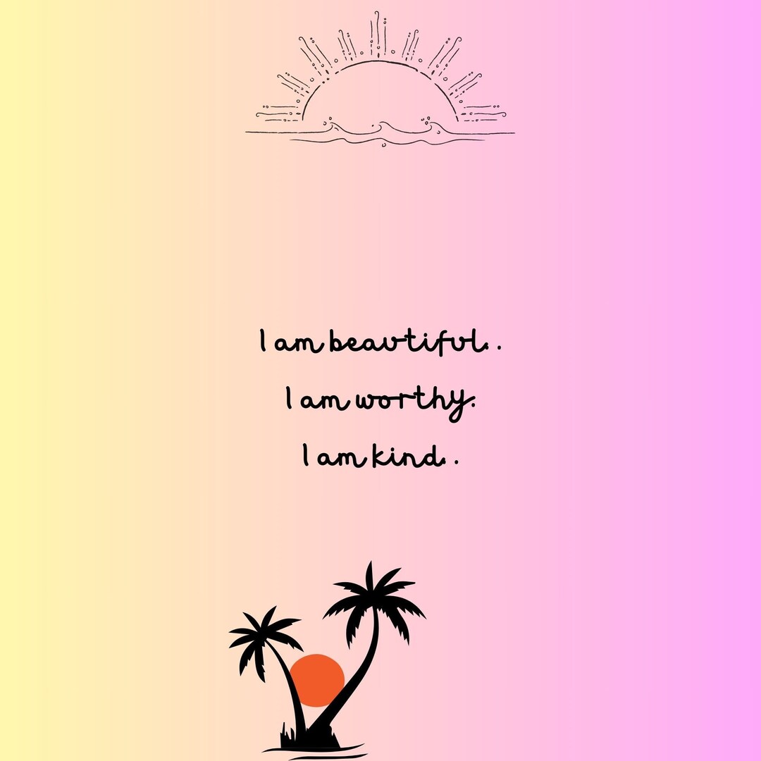 Self Love Manifestation + Positive Affirmation Printable Wall Art ...