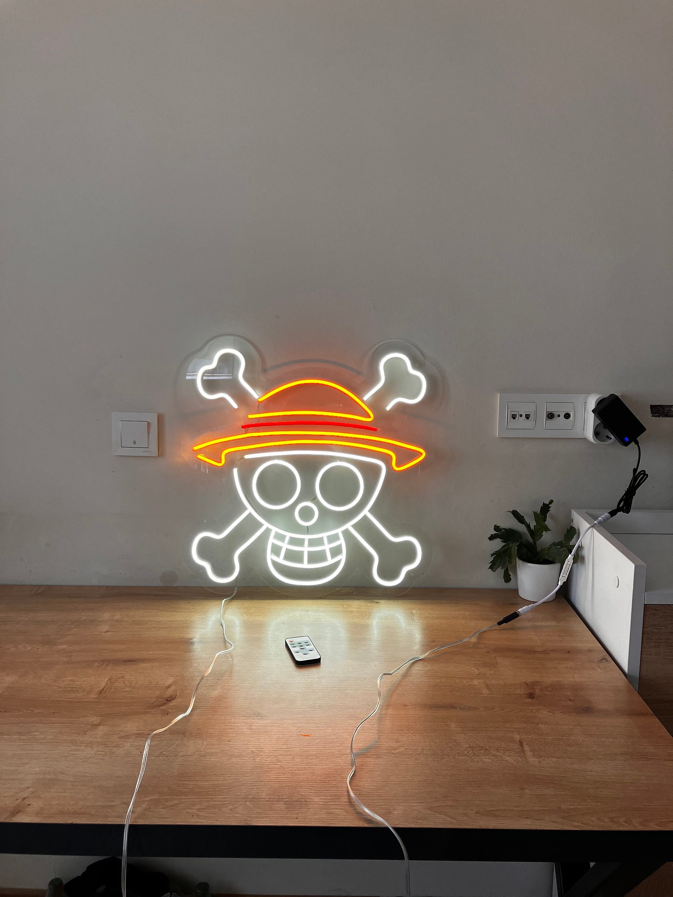 Neon Skull Neon Sign Pirate Neon Sign Custom Neon for Gift Home Decor ...