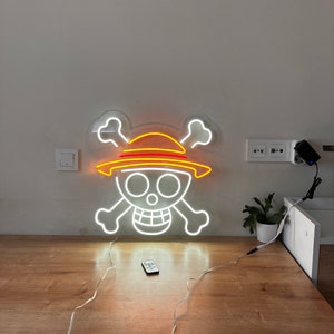 Neon Skull Neon Sign Pirate Neon Sign Custom Neon for Gift Home Decor ...