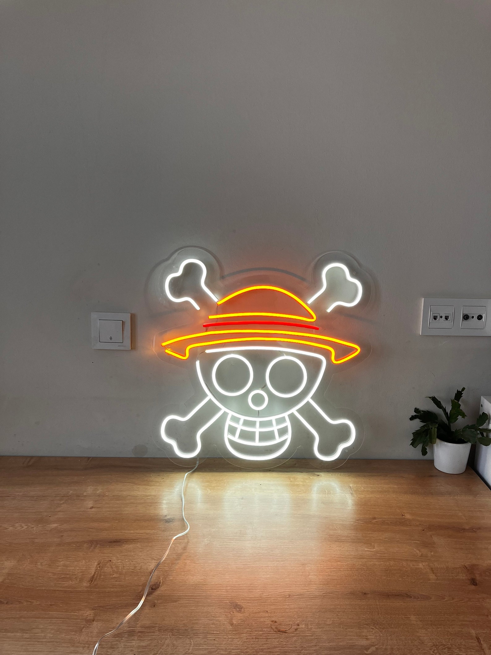 Neon Skull Neon Sign Pirate Neon Sign Custom Neon for Gift Home Decor ...