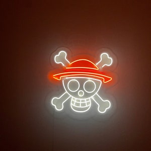 Neon Skull Neon Sign Pirate Neon Sign Custom Neon for Gift Home Decor ...