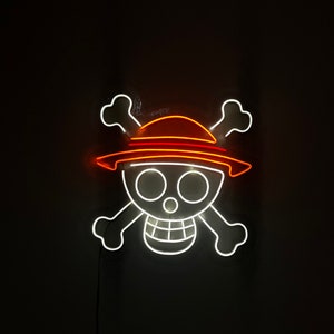 Neon Skull Neon Sign Pirate Neon Sign Custom Neon for Gift Home Decor ...