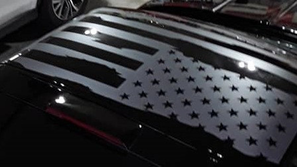 Corvette C4 Targa Top Distressed American Flag Vinyl Decal 84-96 - Etsy