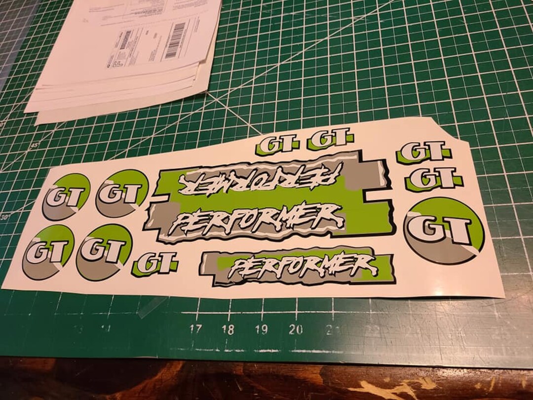 BMX GT Performer Decal Set 86 87 88 Vintage - Etsy