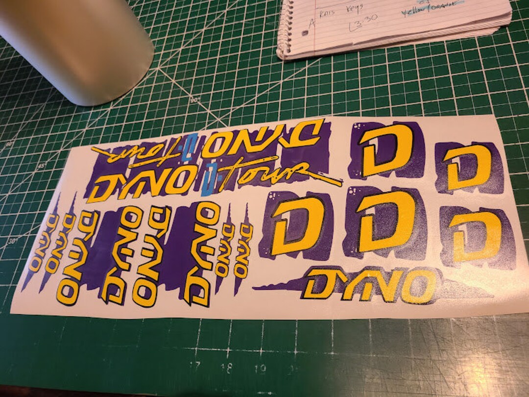 BMX Dyno D-tour Decal Set 86 87 88 Vintage - Etsy