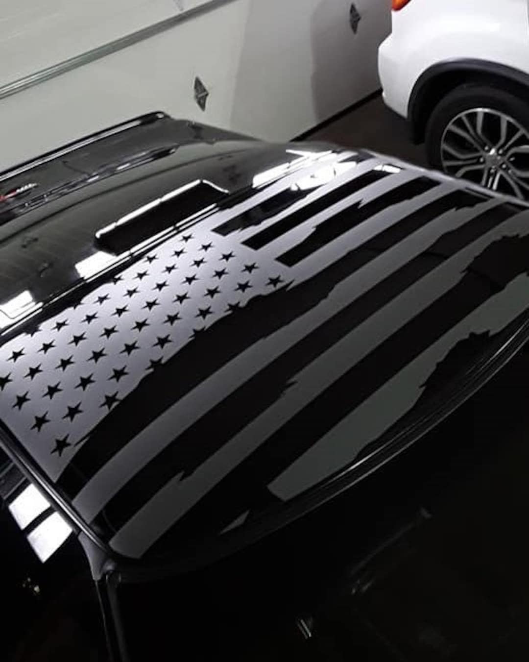 Corvette C4 Targa Top Distressed American Flag Vinyl Decal 84-96 - Etsy