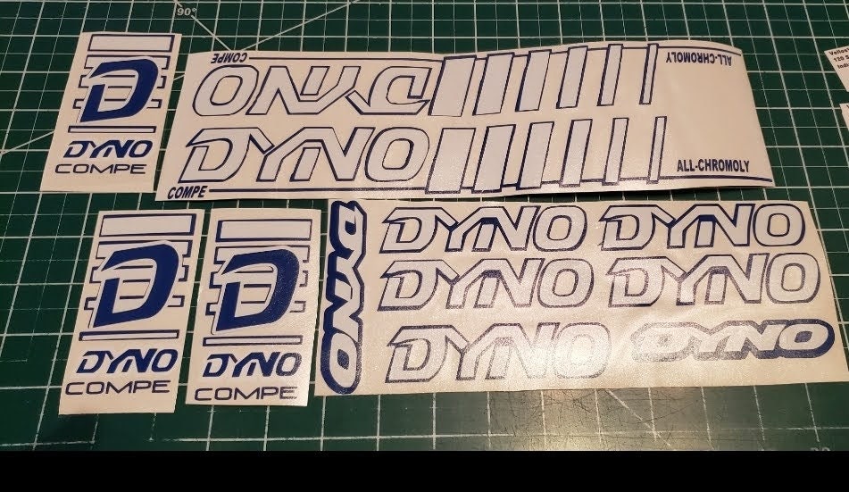 BMX Dyno Compe Decal Set 86 87 88 Vintage - Etsy