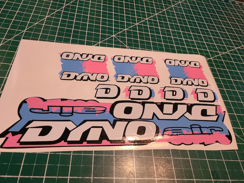 BMX Dyno Air Decal Set 86 87 88 Vintage - Etsy