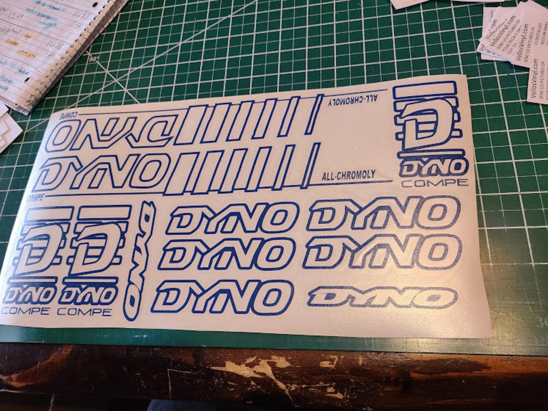 BMX Dyno Compe Decal Set 86 87 88 Vintage - Etsy