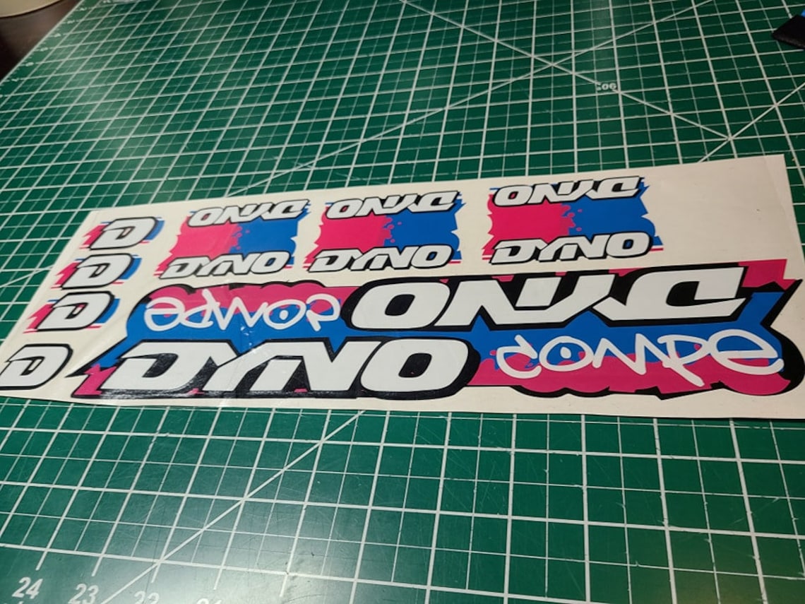 BMX Dyno Compe Decal Set 1988 1989 Vintage - Etsy