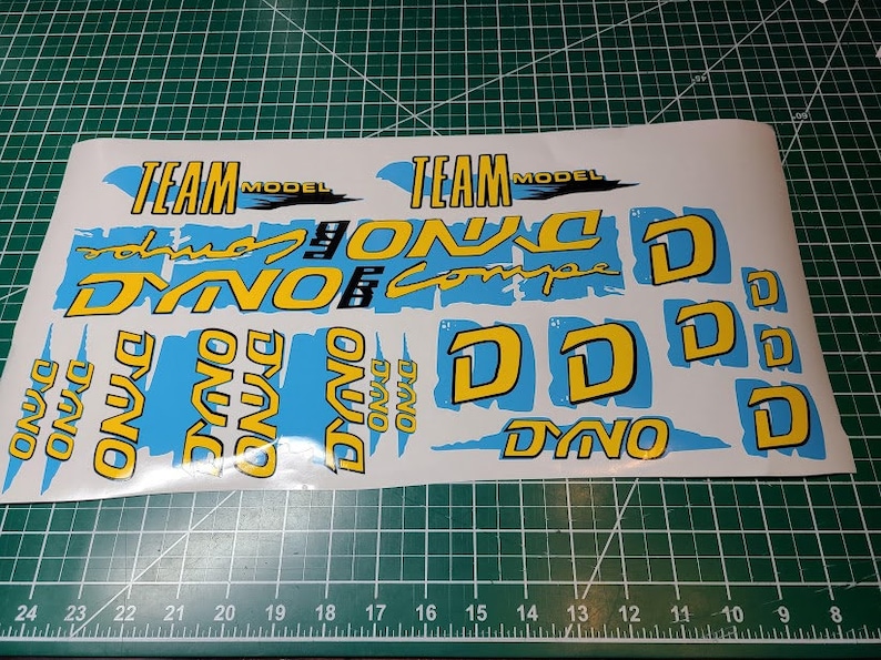 BMX Dyno Team Model Pro Compe Decal Set 86 87 88 Vintage - Etsy