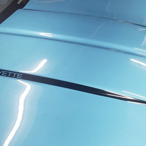 Corvette C4 Hood Stripes 1984-1996 With Corvette Text - Etsy