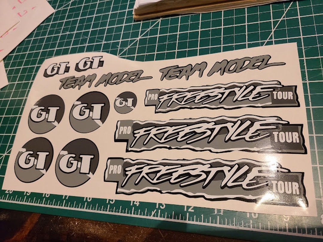 BMX GT Freestyle Pro Tour Team Model Decal Set 86 87 88 Vintage - Etsy ...