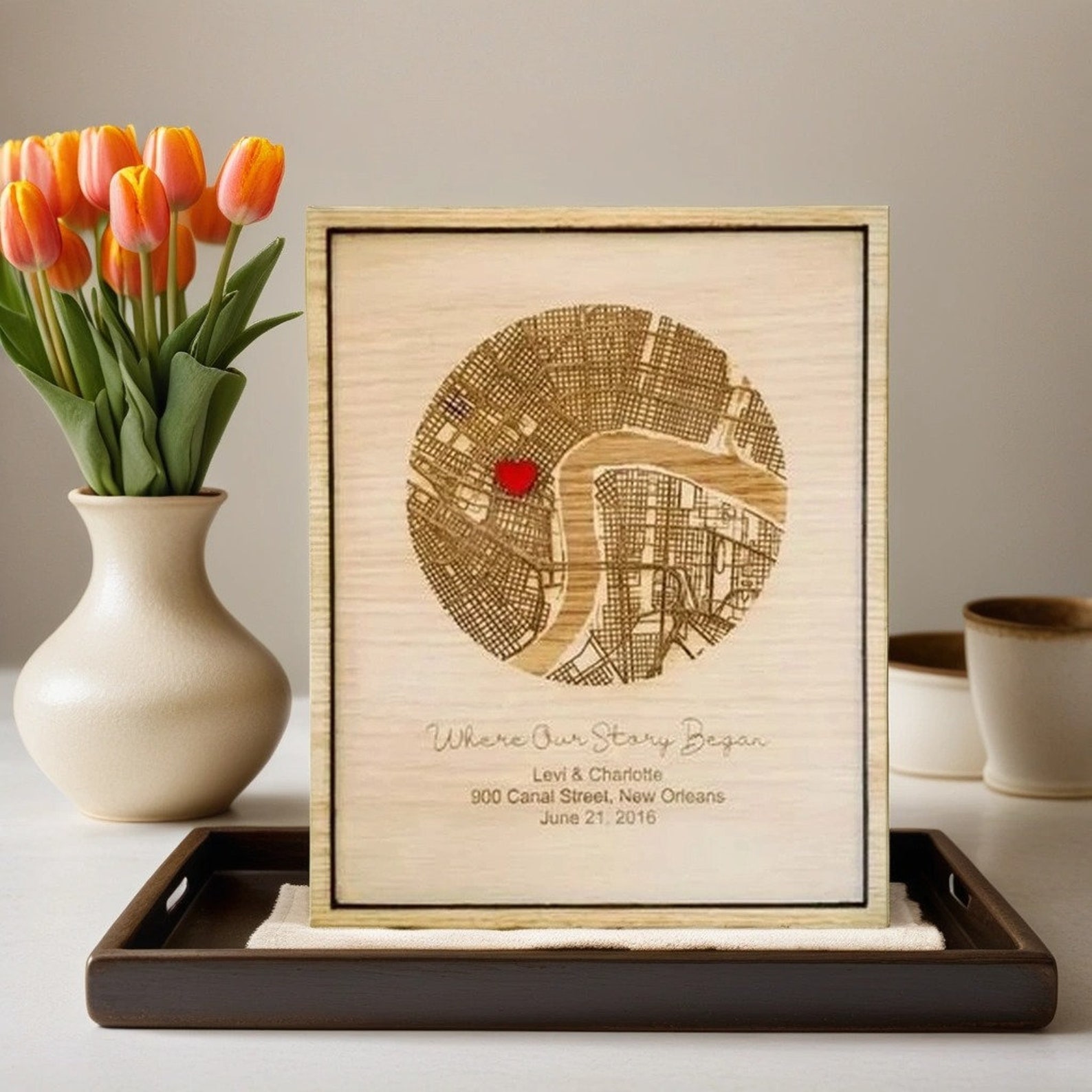 Custom Memory Map, Wood Memory Map, Personalized Map, First Home ...