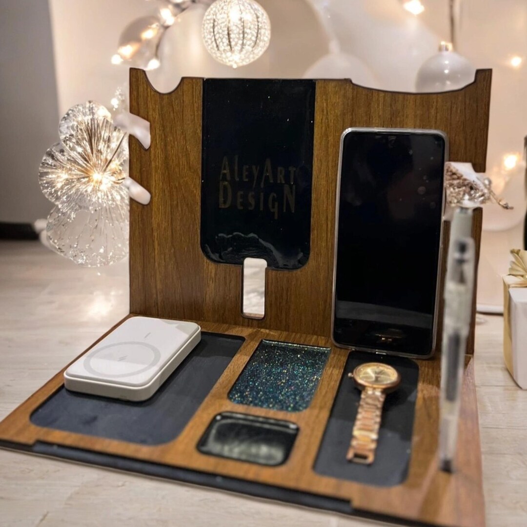 Gift for Men Docking Station, It Keeps All Personal Items Organized ...
