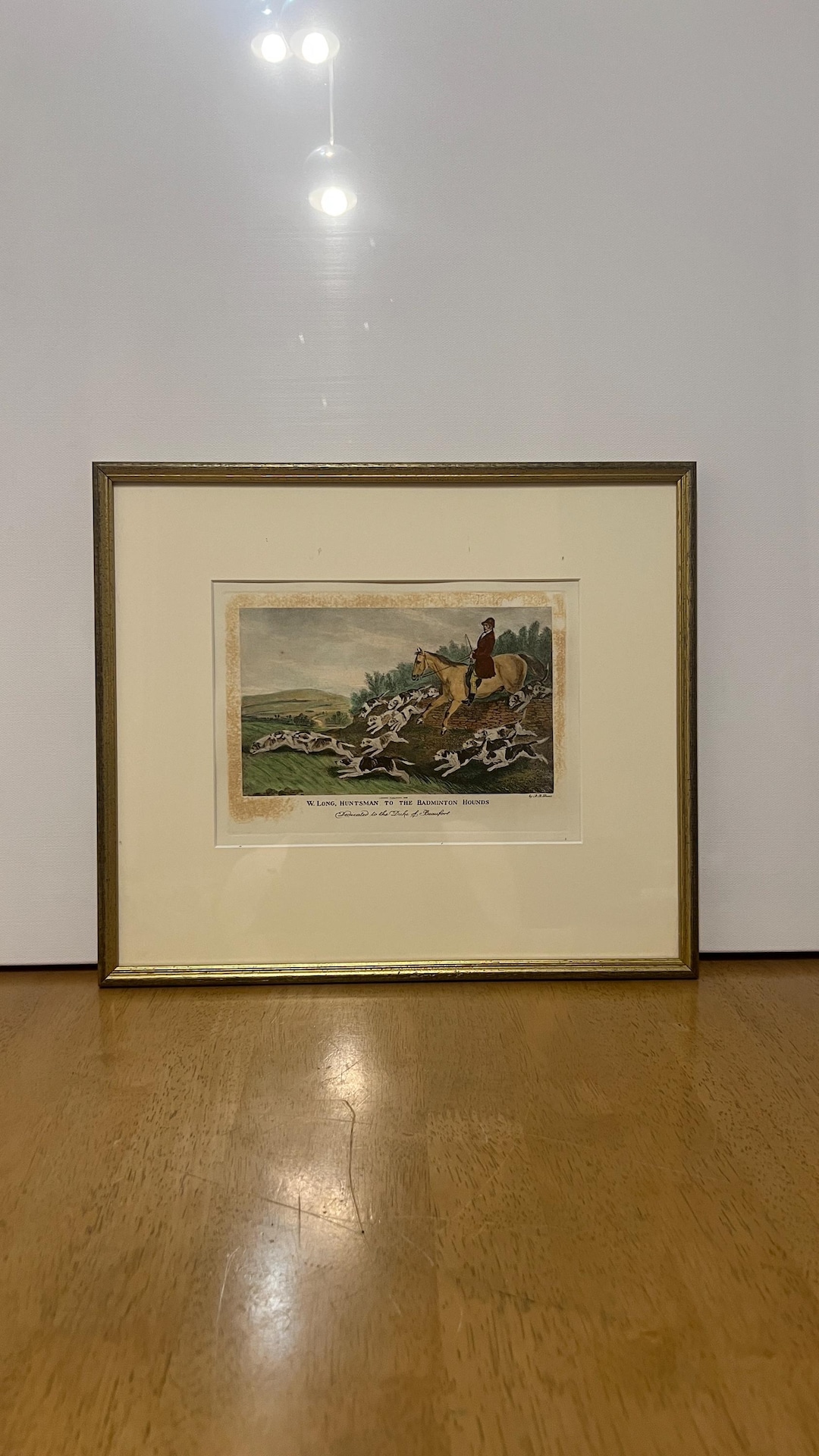 1836 Antique Lithograph by R. B. Davis – W. Long, Huntsman to the ...