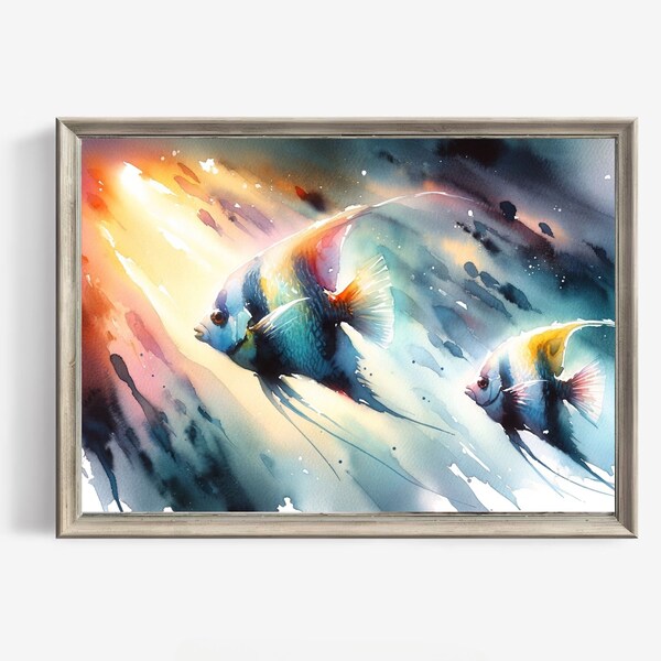 Angelfish Painting - Etsy