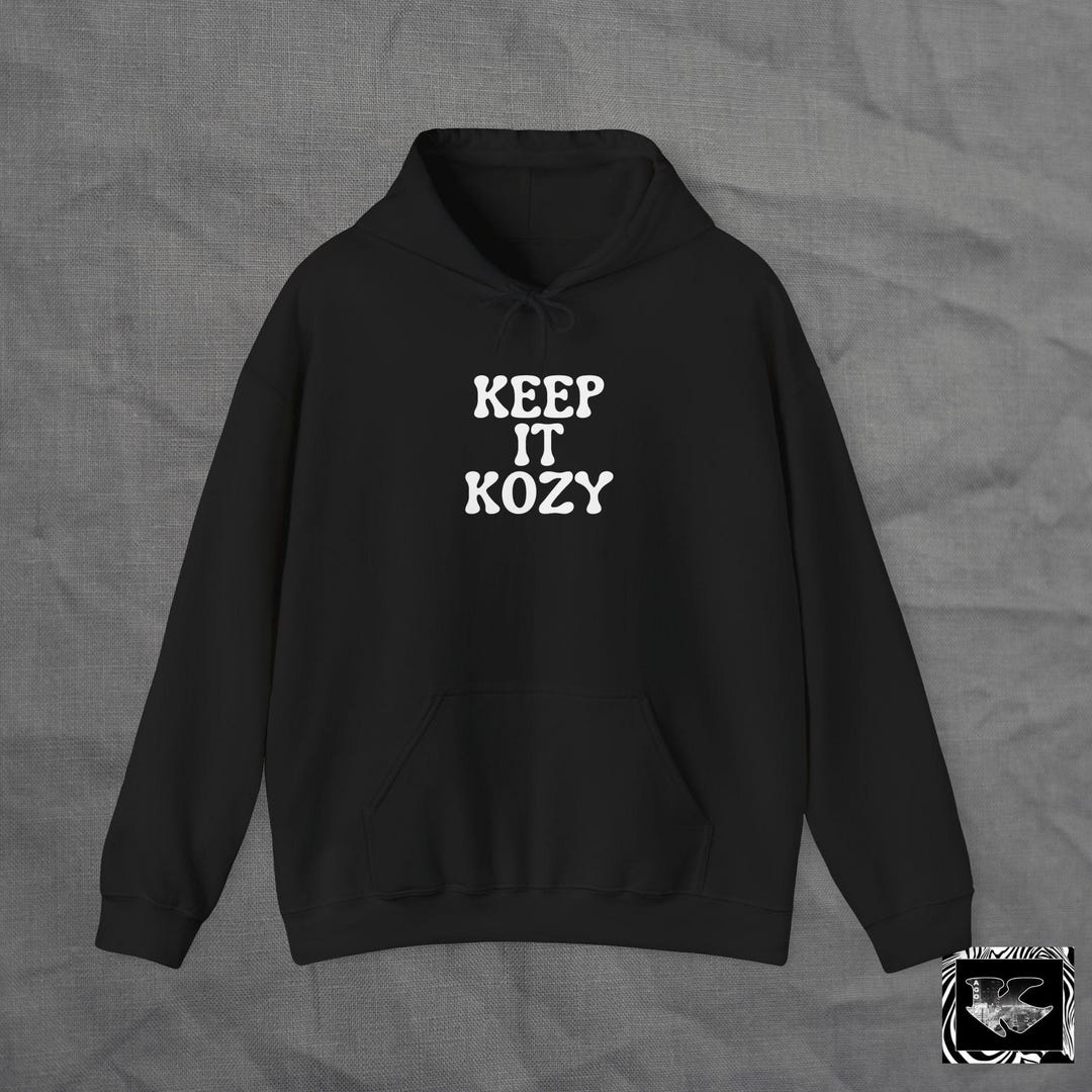 Keep It Kozy, Classic Heavyweight Hoodie, Unisex Vintage Sweater, Mens ...