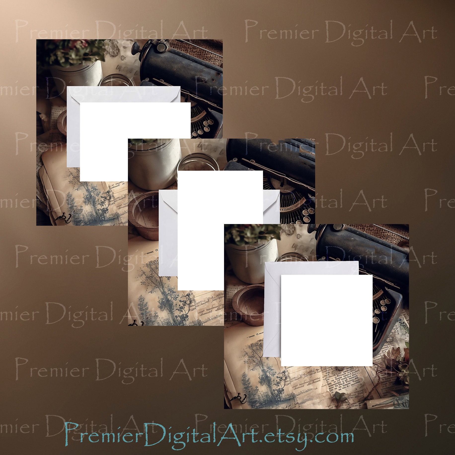 3 Greeting Card Backdrops, Background, Mockup, Digital Download ...