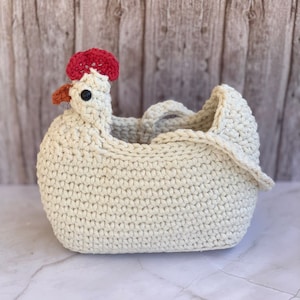 Crochet Chicken Purse Pattern: Egg Basket, Crossbody Bag (PDF Pattern ...