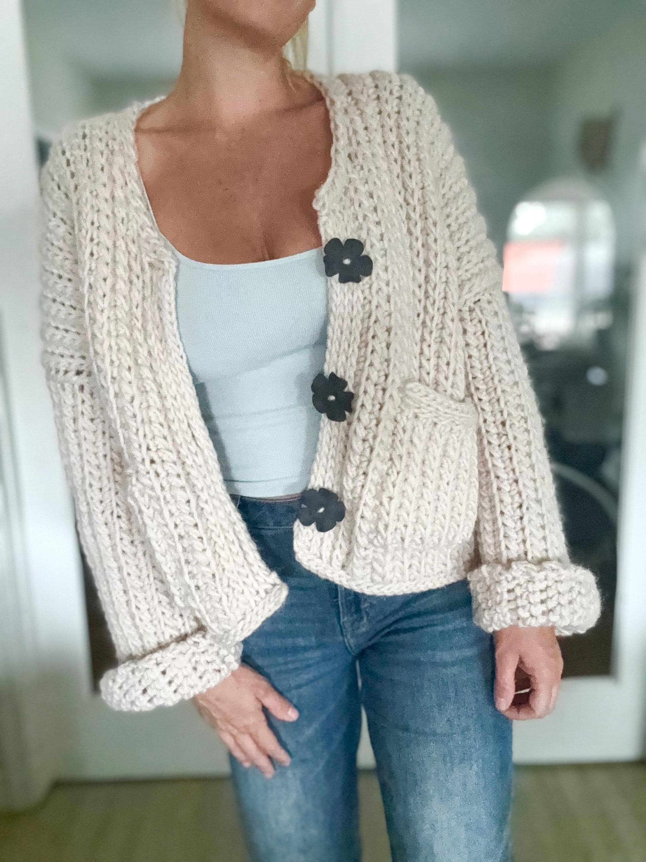 Chunky Crochet Cardigan Pattern, Oversized Fit (PDF Pattern) - Etsy