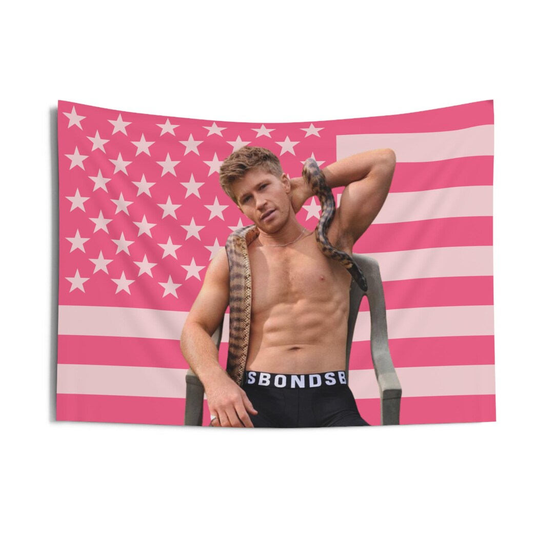 Shirtless Robert Irwin Tapestry, Robert Irwin Flag, Robert Irwin Indoor ...