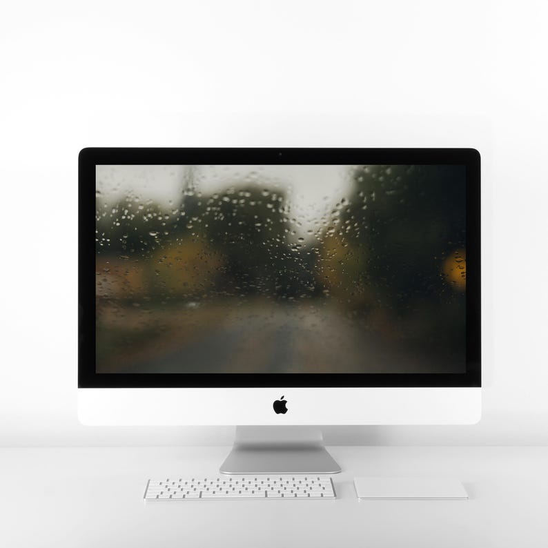 Rain Drops Aesthetic Desktop Wallpaper - Etsy