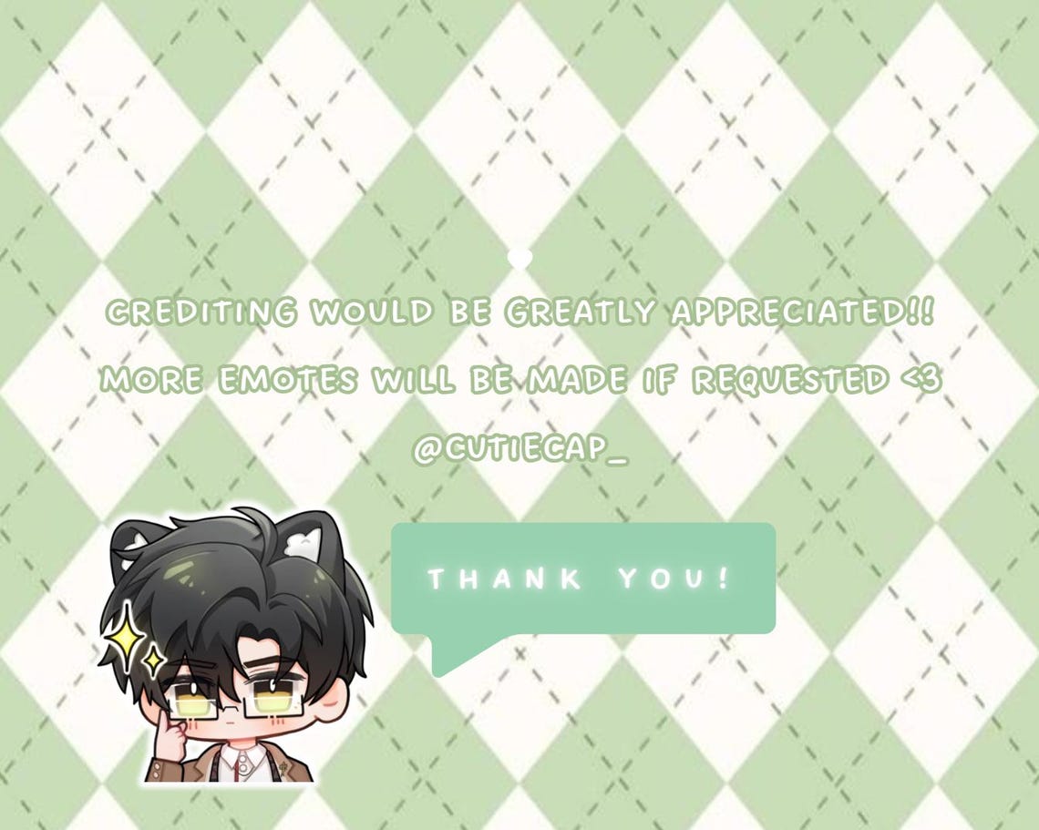 Love and Deepspace Emotes Cat Zayne Twitch Emotes Discord Emotes ...