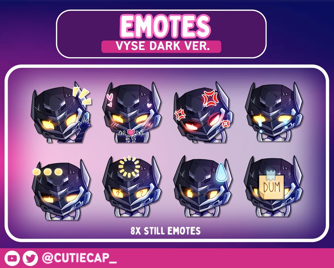 Vyse Dark Ver. Valorant Agent Emote Twitch Discord Emoji Youtube - Etsy