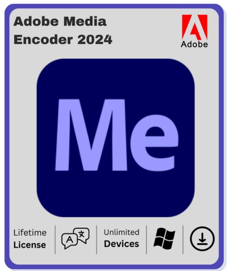 Adobe Media Encoder 2024 Ready to Use Windows License Included - Etsy
