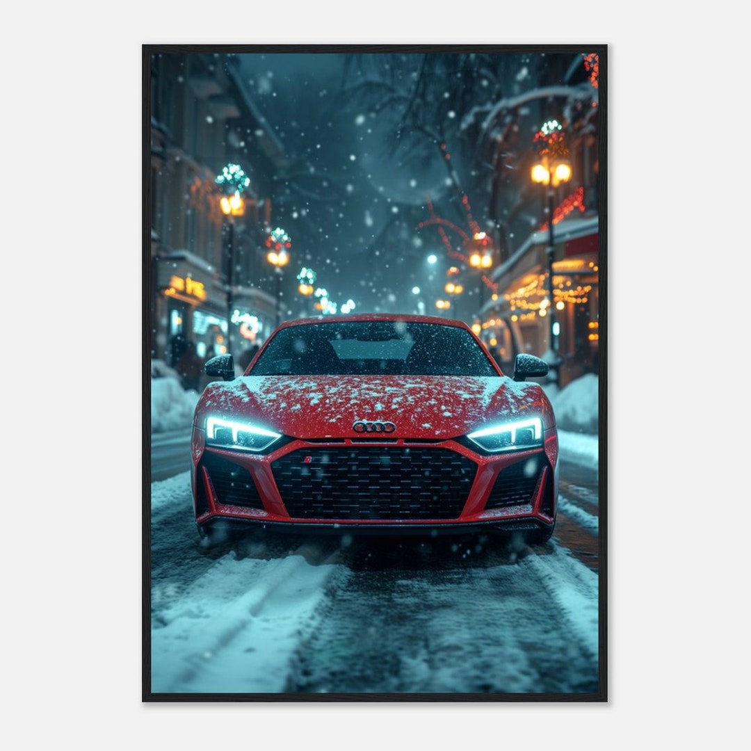 Audi R8 Wooden Framed Poster - Etsy