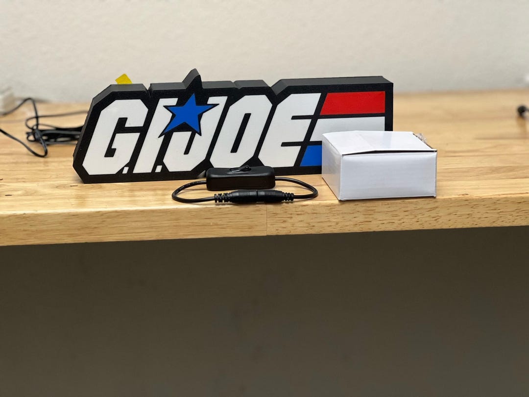 Gi Joe 3d Printed Led Lightbox - Etsy