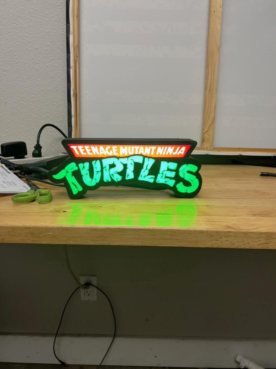 3d Printed Teenage Mutant Ninja Turtles Sign - Etsy