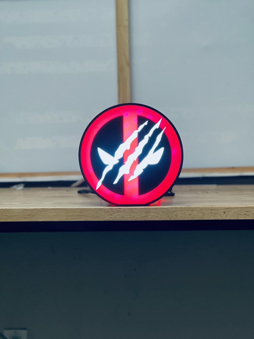 3d Printed Led Sign Deadpool Wolverine Lightbox - Etsy