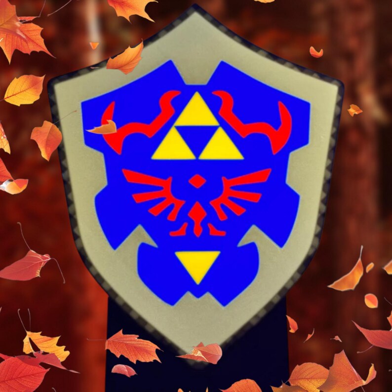 Legend of Zelda 3d Printed Shield Lightbox Display 25x17cm - Etsy